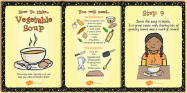 Vegetable Soup Recipe Template (teacher made) - Twinkl