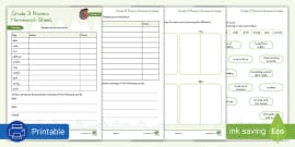 Grade 3 Phonics: Homonyms: Assessment Worksheet - Twinkl
