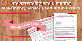 OT Sensory Movement Break Choice Board - Twinkl