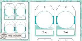 Craft Paper Playful Classroom Blank Resource Box Labels