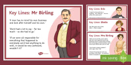 GCSE An Inspector Calls Character Word Mat - Twinkl