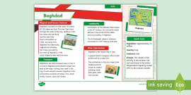 Early Islamic Civilisation Fact File, Baghdad - Twinkl