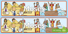 Life of Moses Storyboard Sequencing - KS1 (teacher made)