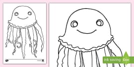 Jellyfish Cutting Skills Craft Activity- Scissor Skills