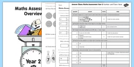 Year 2 Maths Assessment Number and Place Value Test 2 Assessment Pack