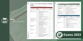 👉 A Level Maths Checklist (OCR) | Advance Information 2022