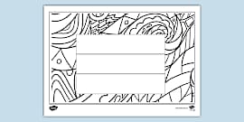 Brazil Flag Mindfulness Colouring Sheet