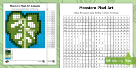 * NEW * Egyptian Pyramid Pixel Art Template (teacher made)