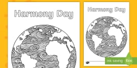 Harmony Day Colouring Page | Everyone Belongs | EYLF/F-2