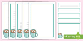 FREE! - Simple Chocolate Bar Page Border | Page Borders | Twinkl