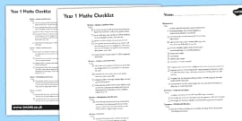 Year 1 Writing Checklist | English Assessments | KS1