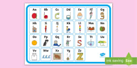 A-Z Alphabet Strips | Visual Aid Activity (teacher made)