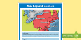 Southern Colonies Large Informational Poster (teacher made)