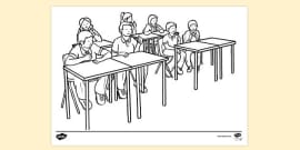 FREE! - child with thumbs down colouring sheet | Colouring Sheet