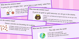 Colour Idioms Multiple Choice Cards (teacher made) - Twinkl