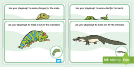 Reptile Skin Playdough Recipe (teacher made)