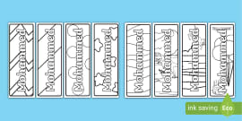 FREE! - * NEW * Imogen Name Simple Colouring Bookmarks