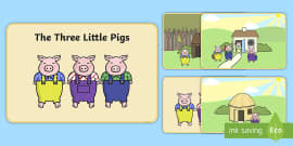 The Three Little Pigs Story Map Activity - Twinkl