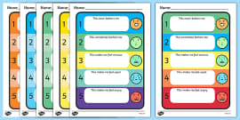 👉 Editable Weekly Record Charts (teacher made) - Twinkl