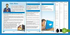 KS2 Fake News Checklist (Hecho por educadores) - Twinkl