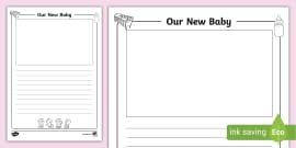 My New Sibling Activity Sheet (teacher made) - Twinkl