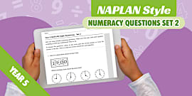 NAPLAN-Style Year 5 Numeracy Questions Digital Form - Set 1