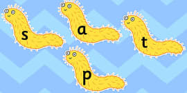 FREE! - Phase 2 Phonemes on Worms (teacher made)