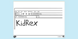 FREE! - Bing Address Bar and Icons Colouring Sheet | Colouring Sheets