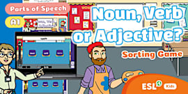 Parts of Speech Game for understanding word classes | Twinkl