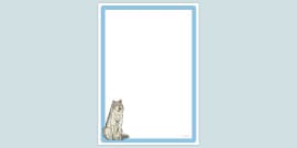 FREE! - Wolf Page Border | Page Borders | Twinkl - Twinkl