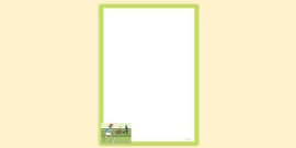 FREE! - Simple Blank Children Singing Page Border | Twinkl
