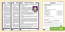 LKS2 Marie Curie Differentiated Reading Comprehension