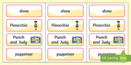 👉 Puppet Show Signs (teacher made)