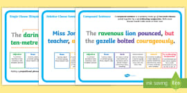 Year 5 Vocabulary, Grammar and Punctuation Terminology Display Posters