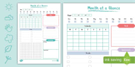 Term Overview Planner Template ELC (teacher made) - Twinkl
