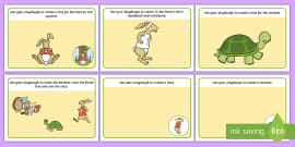 Tortoise and the Hare Story Map Activity Sheet - Twinkl