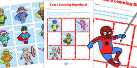 FREE! - Superhero Sticker Stamp Reward Chart (teacher made)