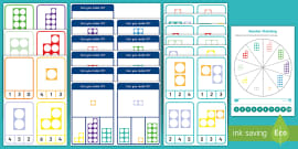 Number Shapes 11-20 Place Value Peg Matching Game
