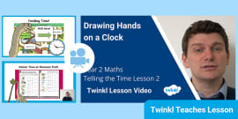 👉 Year 2 (Ages 6-7) Maths: Telling the Time Video Lesson 1