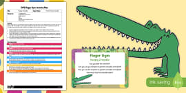 EYFS Follow the Tracks Finger Gym Plan and Resource Pack