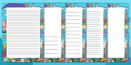 Under the Sea Page Borders - Ocean Life (teacher made)