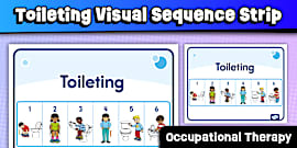 Hand Washing Visual Sequence Strip for Occupational Therapy and Life Skills