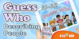 ESL Describing People Matching [Kids, A2] Game