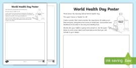 Healthy Play Piece Poster Design Worksheet / Worksheet