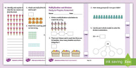 Year 1 Maths Multiplication and Division Learning From Home Activity ...