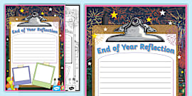 End of Year Reflection Activity | Reflecting on Last Year