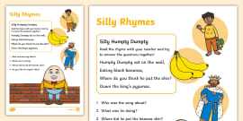 Language Skills: Match The Rhyme Foundation Stage - Twinkl