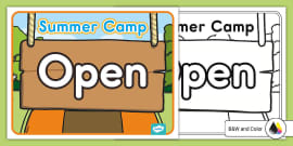 Library Dramatic Play Open Sign (teacher made) - Twinkl