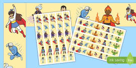 Cute Superhero Display Banner - Superhero Display Banner