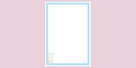 FREE! - Milk Bottle Page Border | Page Borders | Twinkl
